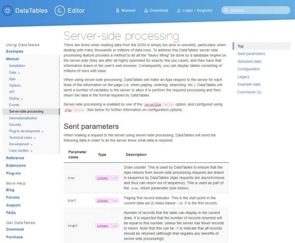 ทำ DataTables ให้น่าใช้ขึ้นไปอีกด้วย Ajax และ Server-side processing ...