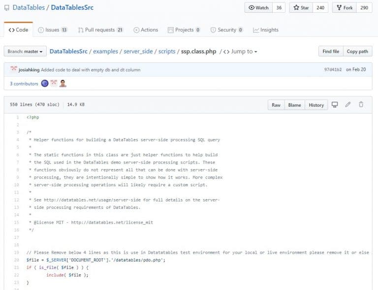ทำ DataTables ให้น่าใช้ขึ้นไปอีกด้วย Ajax และ Server-side processing ...