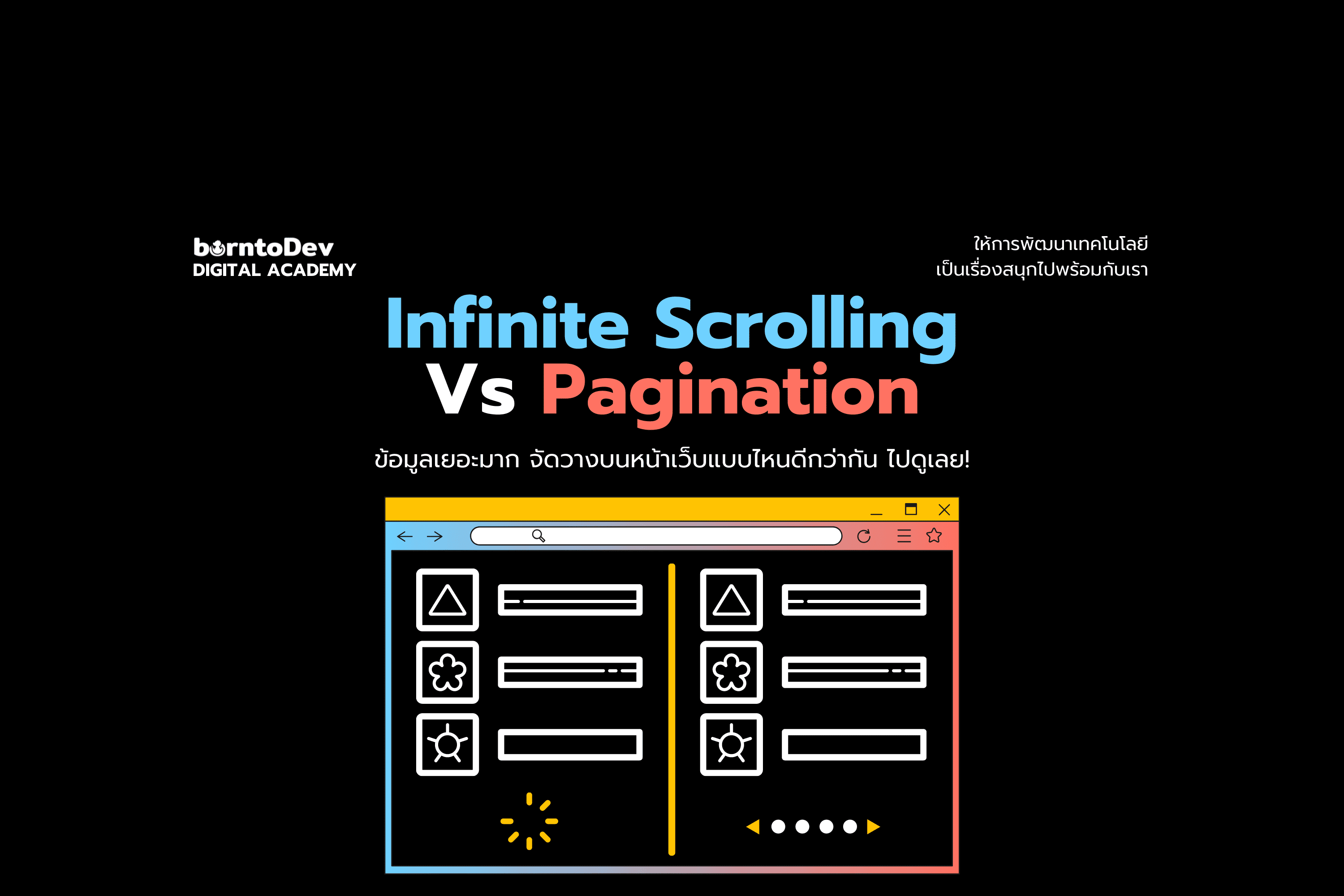 Infinite Scrolling หรือ Pagination – BorntoDev เริ่มต้นเรียน เขียน ...