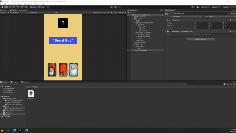 สร้างเกมการ์ดทายคำใบ้ด้วย Unity มือใหม่ก็ทำได้ – BorntoDev เริ่มต้นเรียน เขียนโปรแกรม ขั้นเทพ