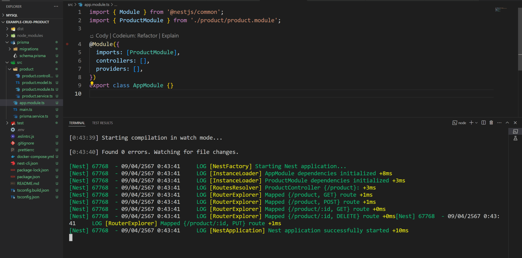 มาลองทำโปรเจกต์ NestJS + Docker + PostgreSQL – BorntoDev เริ่มต้นเรียน เขียนโปรแกรม ขั้นเทพ
