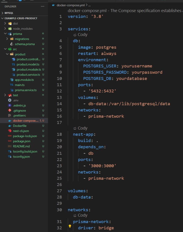 มาลองทำโปรเจกต์ NestJS + Docker + PostgreSQL – BorntoDev เริ่มต้นเรียน เขียนโปรแกรม ขั้นเทพ