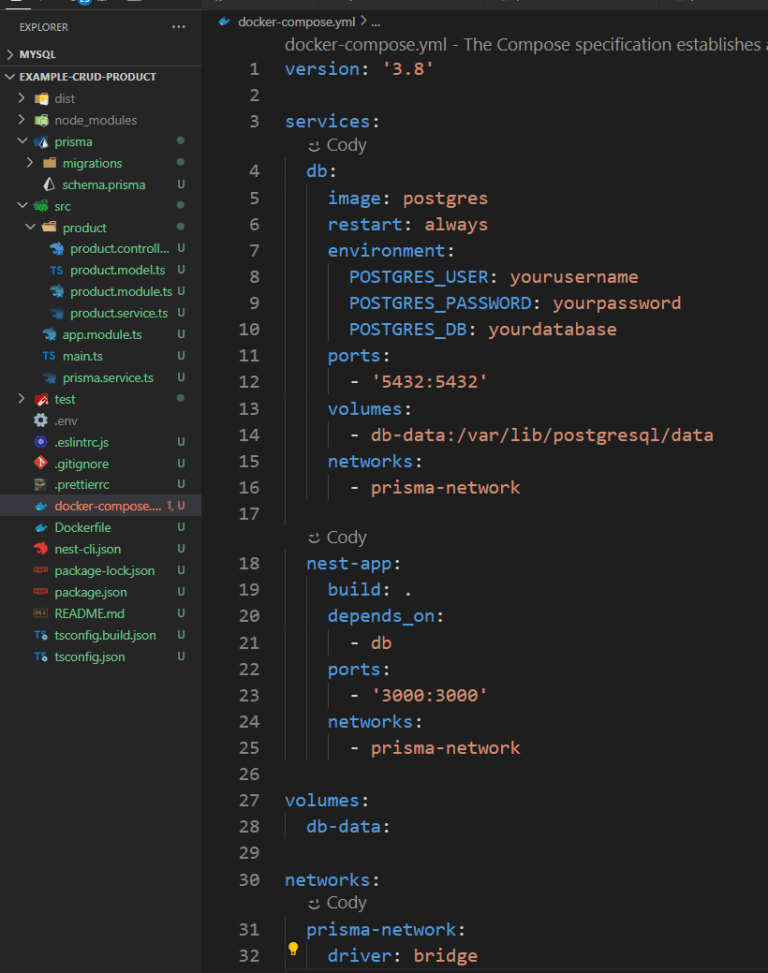 มาลองทำโปรเจกต์ NestJS + Docker + PostgreSQL – BorntoDev เริ่มต้นเรียน เขียนโปรแกรม ขั้นเทพ