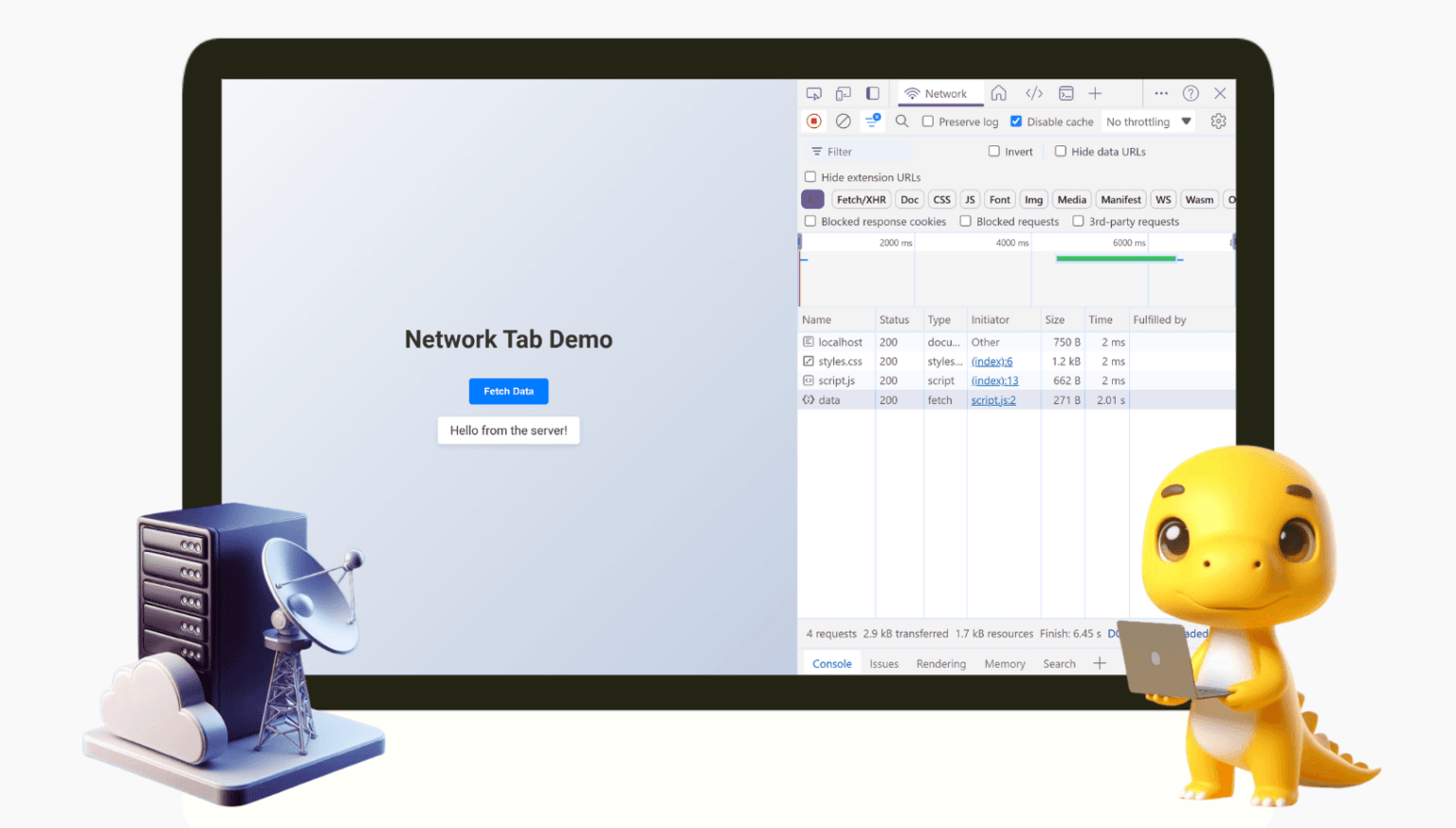 เจาะลึกการใช้งาน Network Tab บน Devtool – BorntoDev เริ่มต้นเรียน เขียนโปรแกรม ขั้นเทพ